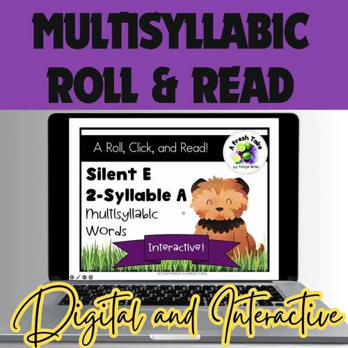 Roll & Read Multisyllabic 2 Syllable Silent E Words & Sentences Digital ...