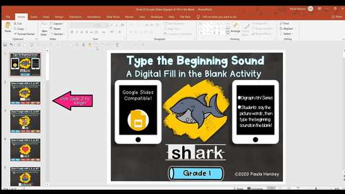 Distance Learning-Type The Beginning Sound! Digraph SH Word Work Game