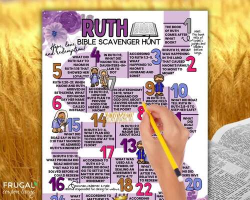 The Books of History Bible Scavenger Hunt, Old Testament Trivia: Joshua ...