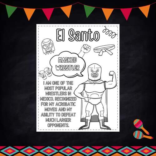 Hispanic Heritage Month Coloring Pages | Famous hispanic figures | 42 pages