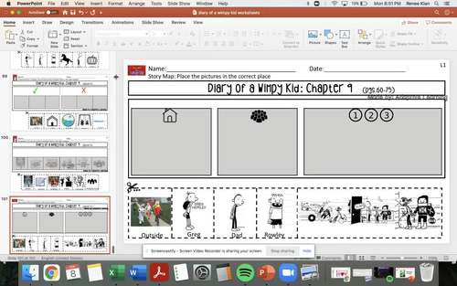 SPED Adapted Novel Worksheets: Diary of a Wimpy Kid (ch 1-9) | TPT