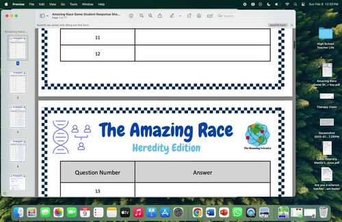 The Amazing Race Heredity Edition: Review Punnett Squares, Pedigrees ...