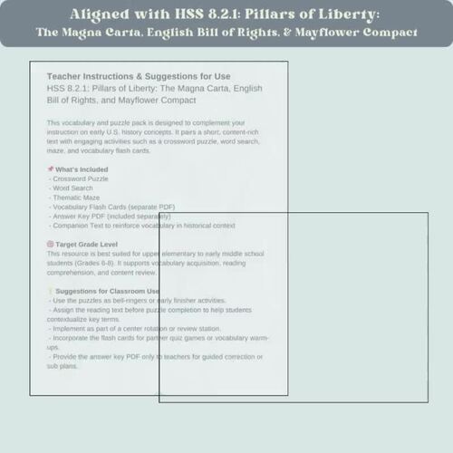 HSS 8.2.1 Foundations of Limited Government Trivia Game | Magna Carta ...