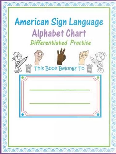 ASL- American Sign Language Alphabet & Numbers Chart Collaborative Poster