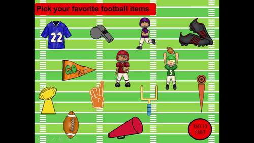 Football Gross Motor Digital Game by Pink Oatmeal | TPT