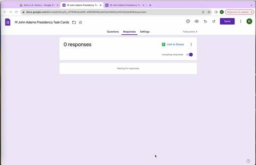 John Adams' Presidency Online Task Cards by Coach S History Hub | TPT