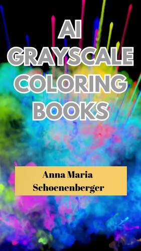 PUMPKIN PALACE - 50 Printable AI Art Grayscale Coloring Pages | TPT