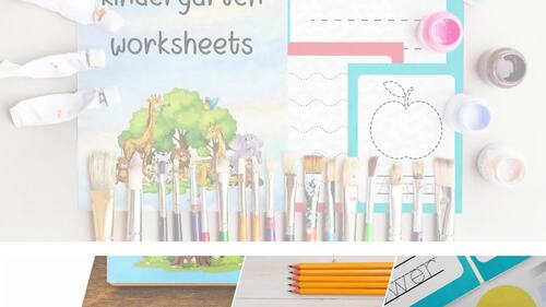 kindergarten worksheets 120 sheet by Happyhaha shop | TPT