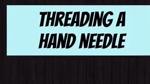 How to thread a hand needle by Creative Studies | TPT