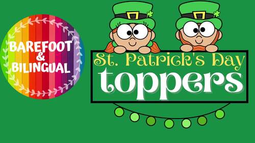 St Patricks Day Toppers Clipart | Leprechauns, Clovers, Shamrock ...