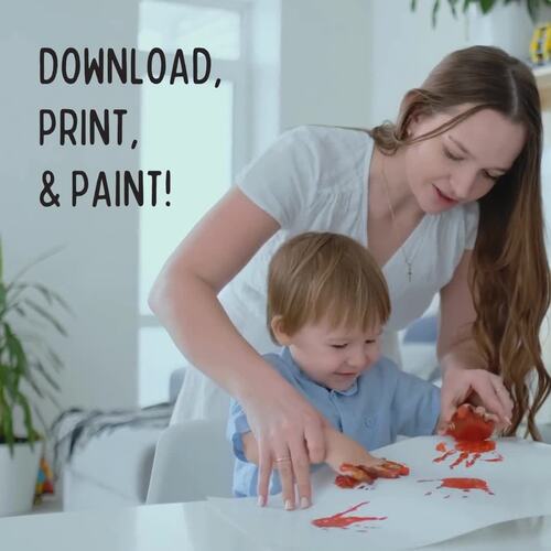 Hot Air Balloon Handprint Craft, Toddler Handprint Keepsake Art | TPT