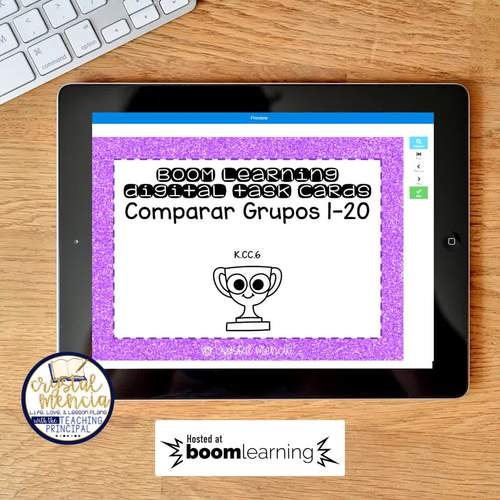 Comparar Grupos de Objetos 1-20 Boom Cards™ | Distance Learning Tasks