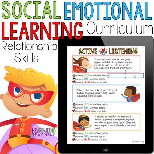 Social Emotional Learning Curriculum for Google Classroom Distance Learning