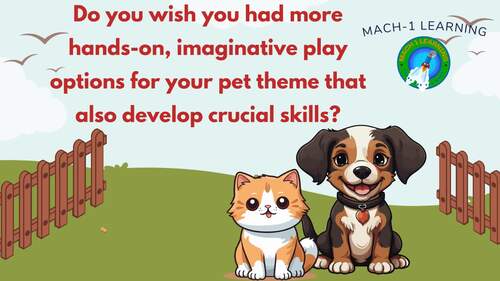 Pet Vet Dramatic Play - Veterinary Clinic Props and Support Worksheets