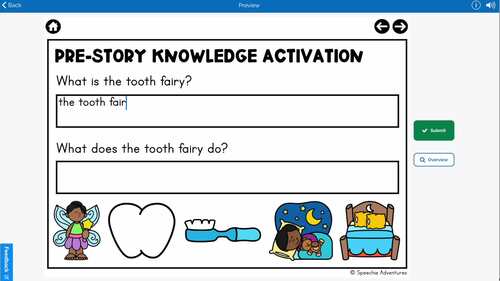 How to Catch the Tooth Fairy Book Companion Boom Cards by Speechie ...
