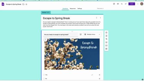 Escape to Spring Break- A Digital Escape Room- ANY CONTENT by Oh So ...