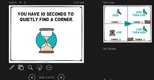 Music 4 Corners and 2 Sides - High Low Interactive Musical Opposites ...