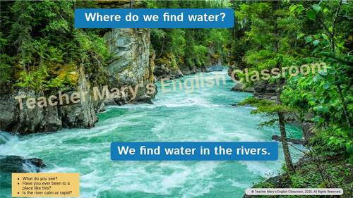 Ready-To-Use Kids' ESL Conversation & Free Talk Lesson - Let's Talk Water!