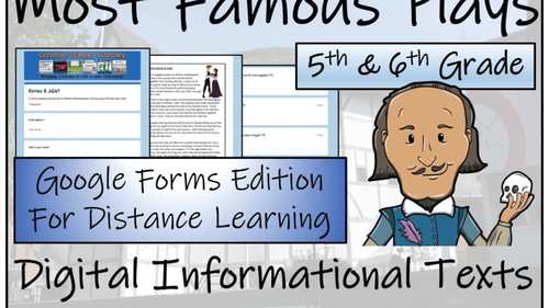 Shakespeare's Best Plays Close Reading Bundle Digital & Print | 5th ...