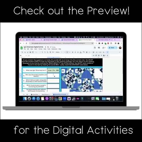 Music Substitute Activity Bundle, Music Composers, 5th-8th Grades