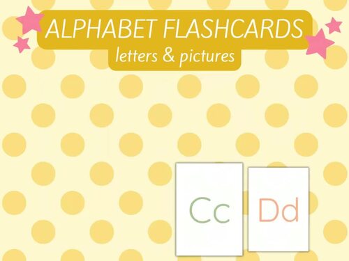 26 ABC Flash Cards | Preschool Alphabet Educational Flashcards | Learn ...