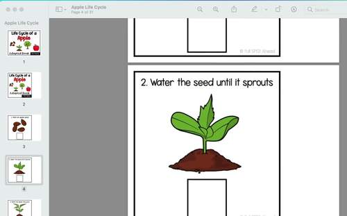 Life Cycles of a Plant and Animal Adapted Books and Worksheet Bundle