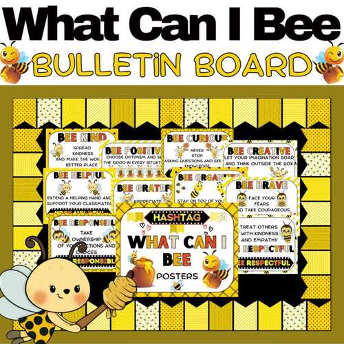What Can I Bee Bulletin Board for a Pretty Back To School Classroom Decor