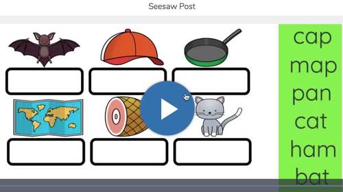 Seesaw ~ Sound Out Words ~ Beginning Diagraph Words by The Happy Camper