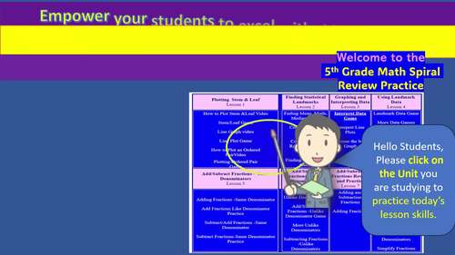 ADDITION & SUBTRACTION OF FRACTIONS: 5th Grade | EDM Games & Spiral Review
