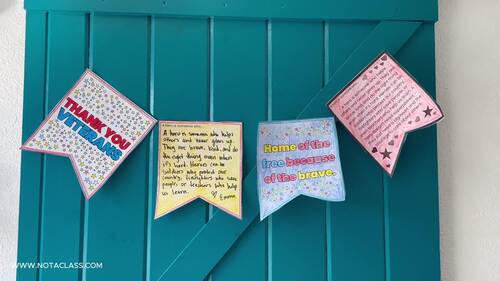 Veterans Day Bulletin Board Writing Craft Activities | Veterans ...