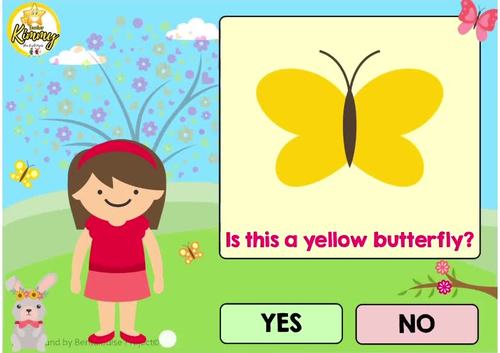 Spring Answering Yes or No Questions Boom Cards by Teacher Kimmy