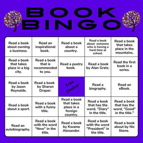 Book Bingo (Reading Activity) by Laplum Books | TPT