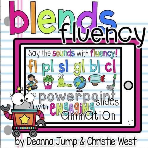 Blends Digital Interactive Slides Science of Reading by Deanna Jump