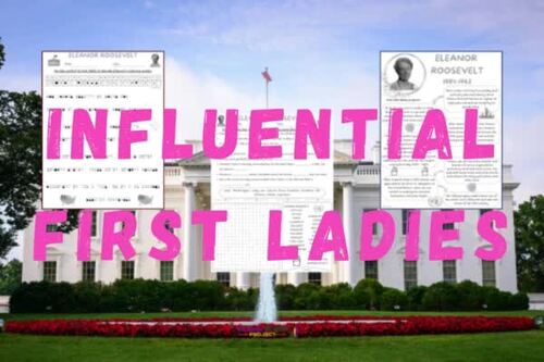 Three Amazing Influential First Ladies of the USA Printable Worksheets ...
