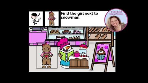 Where Is the Gingerbread Kid? Winter WH-Questions, Prepositions, AAC ...
