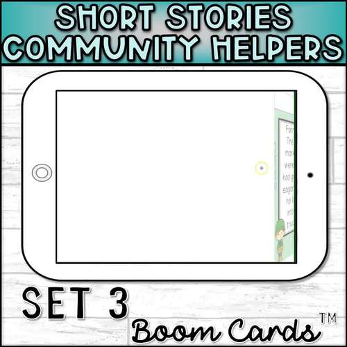 Community Helpers Short Stories BOOM Cards™- Set 3 by The Speech Shack