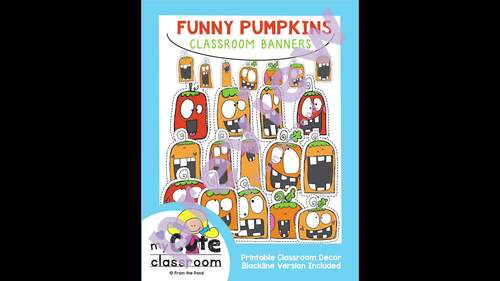 Pumpkin Fall Classroom Decor Banner by From the Pond | TPT