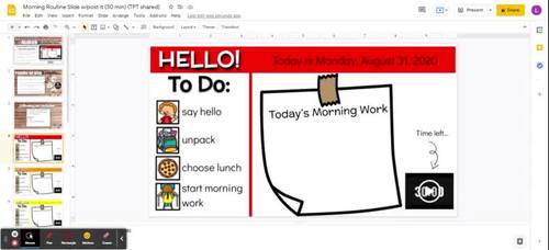 Morning Routine Slides | With & Without timers | 10 Different Templates ...