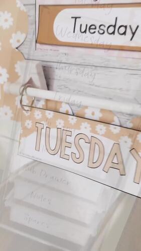 DAISY GINGHAM NEUTRALS Classroom Decor BUNDLE | Editable Boho Daisy Theme