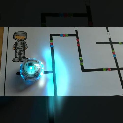 Robot Mazes for use with Ozobots - October Coding Activities for Fall
