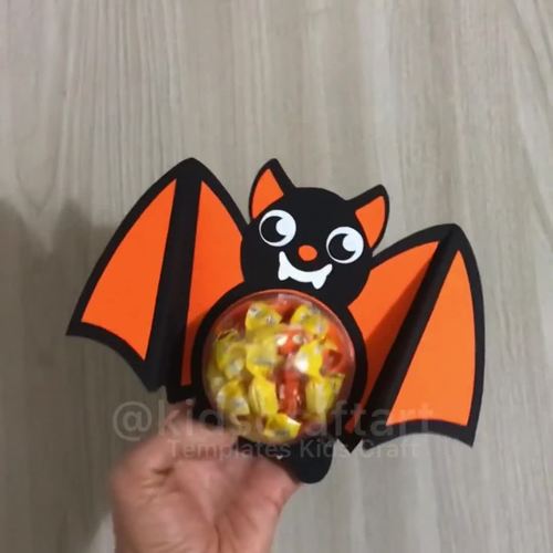 Halloween Candy Bat Gift Craft October Fall Autumn Crafts Sweet Present ...