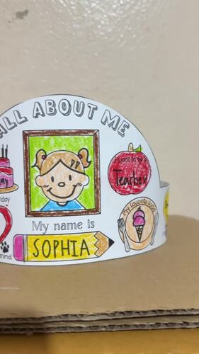 All About Me Crown Craft Back to School Hat Template First Day ...