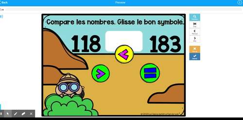 French Math Boom Cards Comparing Numbers 100-1000 by La classe de Mme ...