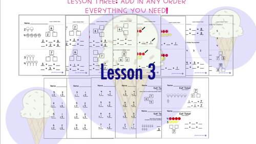 Lesson 3 First Grade: Add in any Order by The Mint Chip Teacher | TPT