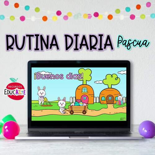 Rutina diaria - Pascua - Presentación - Easter spanish daily routine