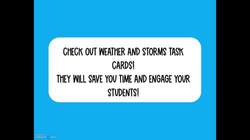 Weather and Storms Task Cards by Aloha Monday Teaching | TPT