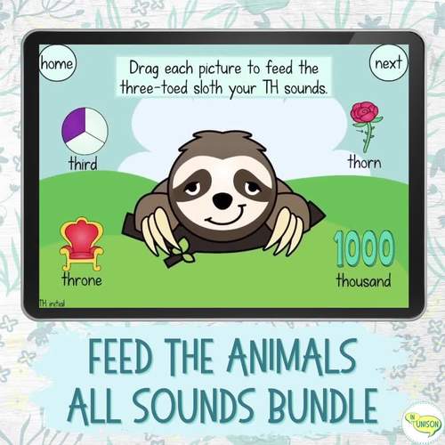 Feed the Animals Articulation Boom Cards™ All Sounds Bundle | TPT