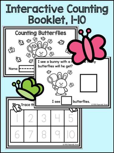 Emergent Reader 1-10 Counting Book Counting Butterflies by Especially Smart