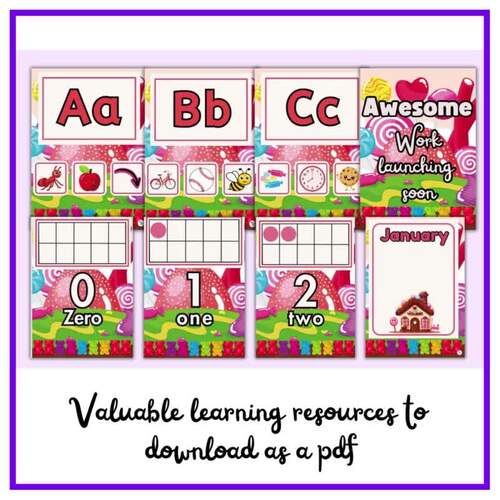 Candyland Classroom Decor Mini Bundle by 123Miss Poppins | TPT