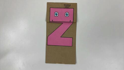 Letter Z Alphabet Puppet Craft & Speech Therapy Lesson Plans w/ Visual ...